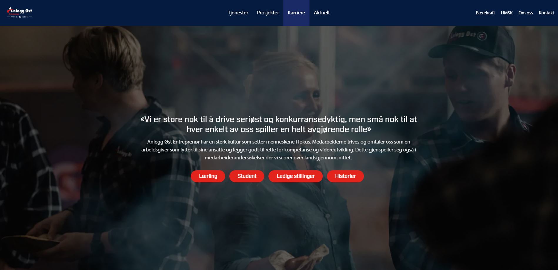 Avdelinger | Anlegg Øst Entreprenør